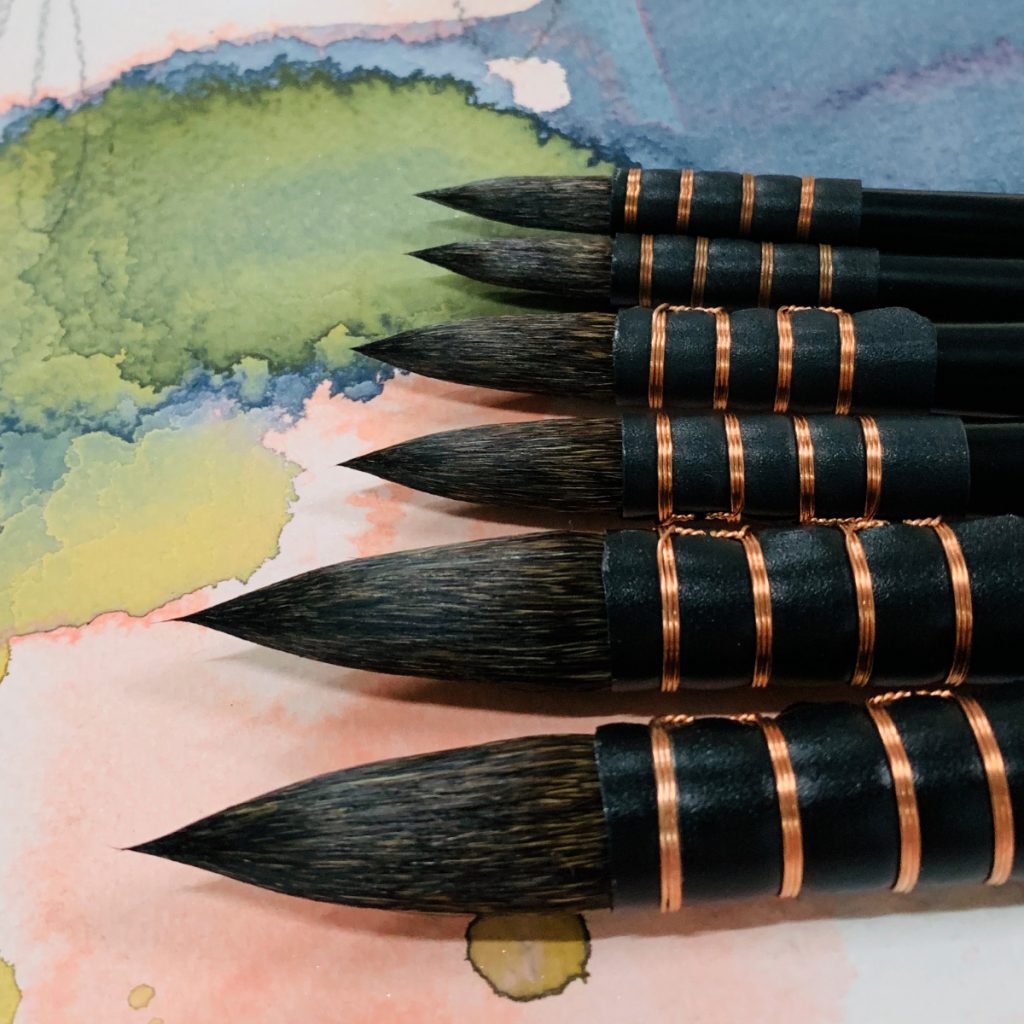 No.8 Squirrel Hair Paintbrush - Art Materials Australia