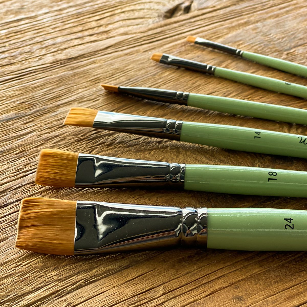 Flat Paintbrush Set - Warhol's Wife - Art Materials Australia